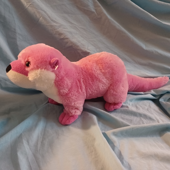 Toys | Pink Otter Stuffed Animal Plush Toy | Poshmark